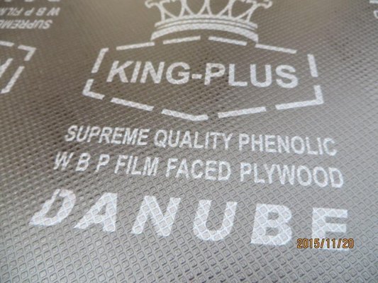 KINGPLUS film faced plywood ANTI-SLIP for construction,building material.imported dynea film.china factory supplier