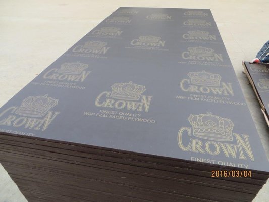 CROWN' BRAND FILM FACED PLYWOOD, COMBI CORE, WBP MELAMIME GLUE, BROWN PRINTED FILM