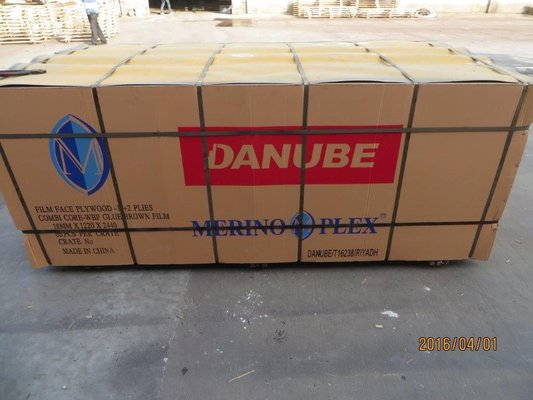 'MERINOPLEX' BRAND FILM FACED PLYWOOD, 'MR' GLUE, POPLAR CORE, BROWN PRINTED FILM
