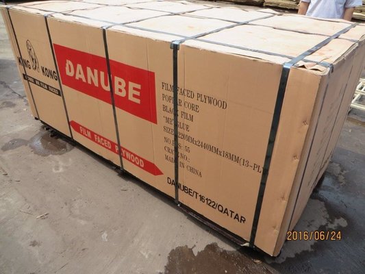 BLACK FILM FACED PLYWOOD, 'MR' GLUE, POPLAR CORE, BLACK FILM or BLACK PRINTED FILM