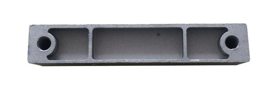 Plug In Box Busbar End Cap Die Casting Parts 115mm Width Gray Color