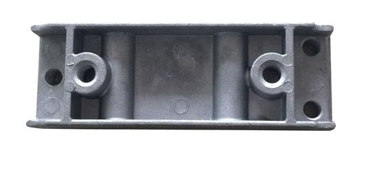 Plug In Box Busbar End Cap Die Casting Parts 115mm Width Gray Color