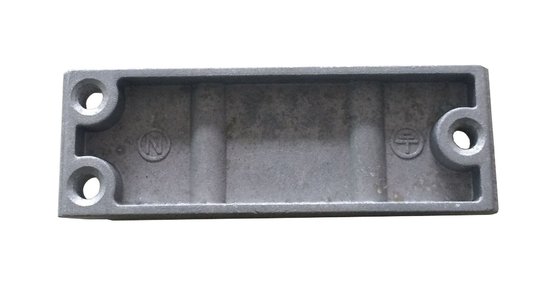 Plug In Box Busbar End Cap Die Casting Parts 115mm Width Gray Color