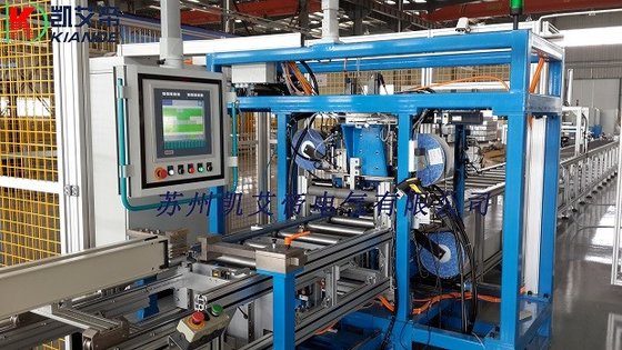 Automatic busbar assembly system with riveting machine, gripping machine