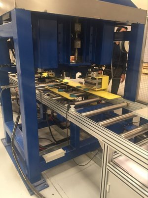 automatic bus bar trunking system assembly machine for busbar gripping and clinching