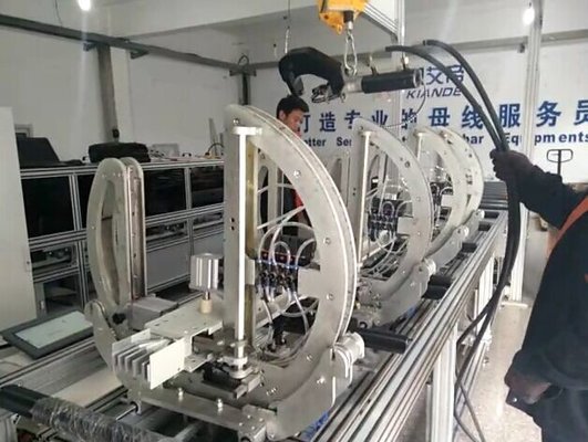 Compact Busbar Assembly Line Busbar Fabrication Machine For Busbar Clamp And Reversal