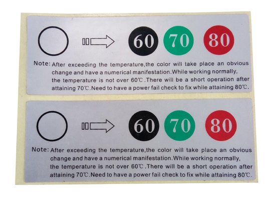 PVC Temperature Indicator Sticker Strong Adhesive For Busbar Joint