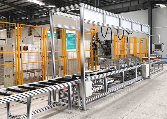 busbar assembly machine for busbar trunking system clinching and reversal