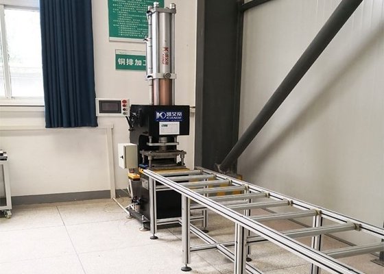 Double Column Gas Hydraulic Busbar Assembly Line For Copper Bar Bending