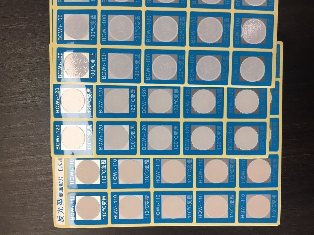 PVC Mateiral Temperature Indicator Stickers Busbar Joint Temp Monitoring