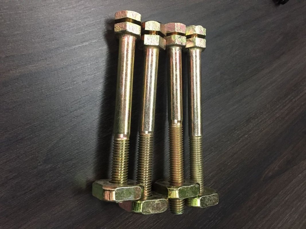 High Load Black Double Head Bolt Carbon Steel For Busbar Joint Fastening