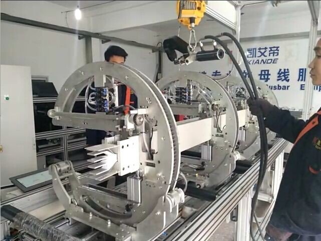 Compact Busbar Assembly Line Busbar Fabrication Machine For Busbar Clamp And Reversal