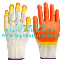 10Gauge 2Yarn Polycotton Liner Double Latex Rubber Coated Gloves