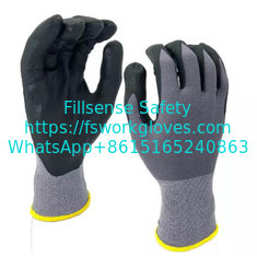 15Gauge Nylon Spandex Liner Nitrile Foam Coated Gloves Industrial Work Gloves Mechanic Gloves