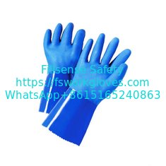 Cotton Interlock Liner Sandy Double Dipped PVC Gloves pVC coated work gloves Fishing Gloves Waterproof Work Gloves