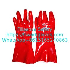 Cotton Interlock Liner Long PVC Coated Gloves heavy duty rubber gloves waterproof work gloves pvc work gloves