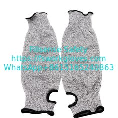 Anti Cut Level 5 UHMWPE(HPPE) Cut Resistant Thumb Hole Sleeve With Elastic Cuff Cut Resistant Sleeves Anti Cut Sleeves