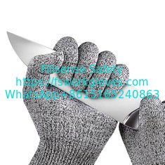 Anti Cut Level 5 UHMWPE/HPPE Food Grade Cut Resistant Kitchen Gloves Safety Hand Gloves