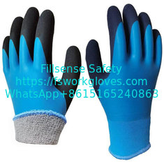 Latex Double Coated Cold Weather Work Gloves Winter Work Gloves Waterproof Work Gloves