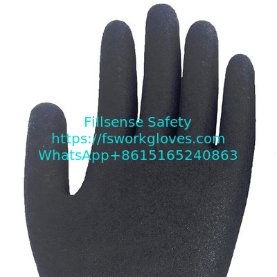 13G UHMWPE/HPPE Liner Nitrile Sandy Coated Cut Resistant Gloves Slip Resistant Gloves Cut Level 5 Gloves