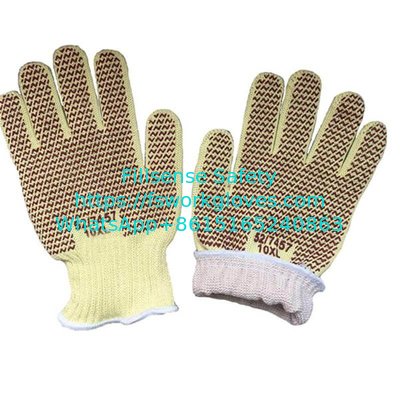 Kevlar Outer Cotton Inner Heat Resistant Silicone Cooking Gloves heat resistant oven gloves with fingers
