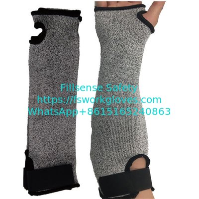 Anti Cut Level 5 UHMWPE/HPPE Cut Resistant Slees With Velcro Anti Cut Sleeves
