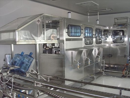 Automatic big plastic barrel bottle filling machine for 5 Gallon and 20L Pure water production line supplier