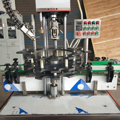 Automatic Single Head Glass Bottle Aluminium Cap Screw Capping Machine supplier