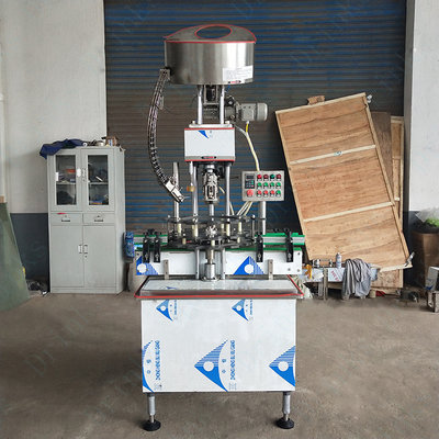 Automatic Single Head Glass Bottle Aluminium Cap Screw Capping Machine supplier