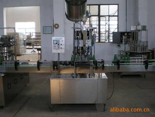 Automatic glass bottle crown caps capping machine / beer bottle cap sealing machine supplier
