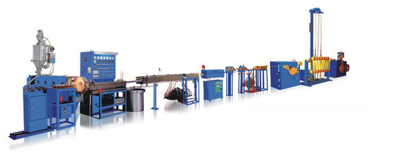 Customized Cable Extrusion Line Double Motor Traverse CE / ISO9001 Certification