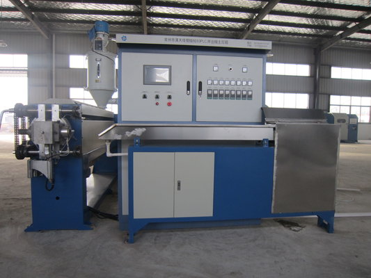 UL Electronic Wire Hdpe Pipe Extruder , Φ80 mm Screw Dia Continuous Extrusion Machine