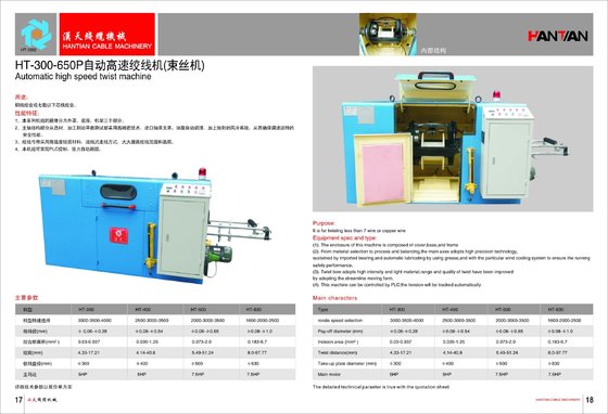 Low Noise Tubular Cable Stranding Machine With Separate Agglomerator