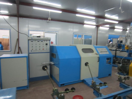PLC Double Twist Cable Stranding Machine , Braided Copper Wire Stranding Machine