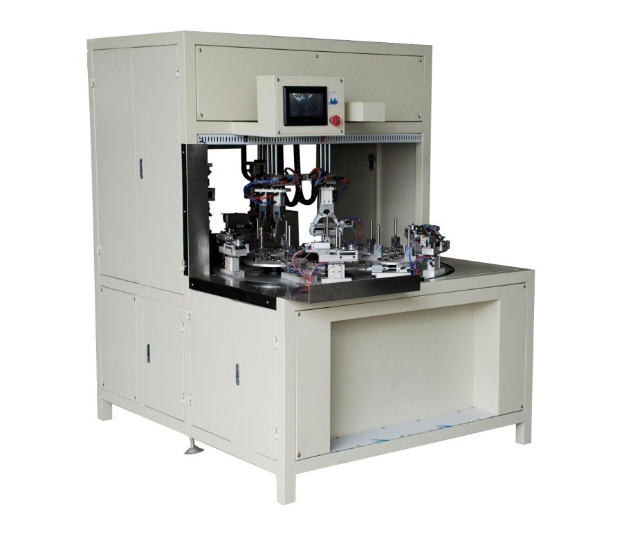 Double High Spooler Wire Twisting Device , Automatic Wire Twister AC Motor