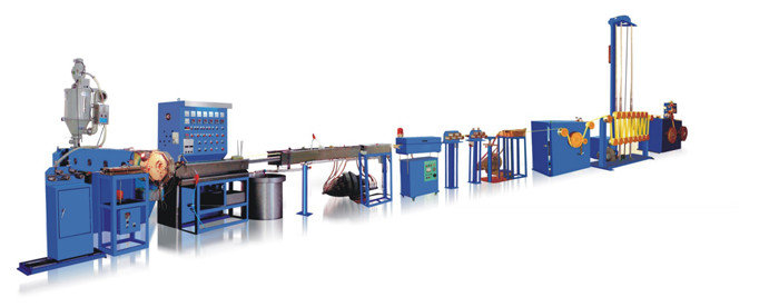 Customized Cable Extrusion Line Double Motor Traverse CE / ISO9001 Certification