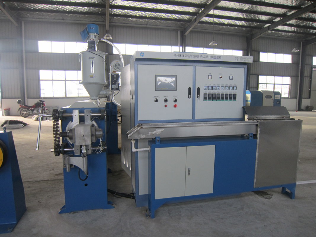 Automatic Twin Screw PVC Extrusion Machine , Pvc Wire Coating Machine ISO9001