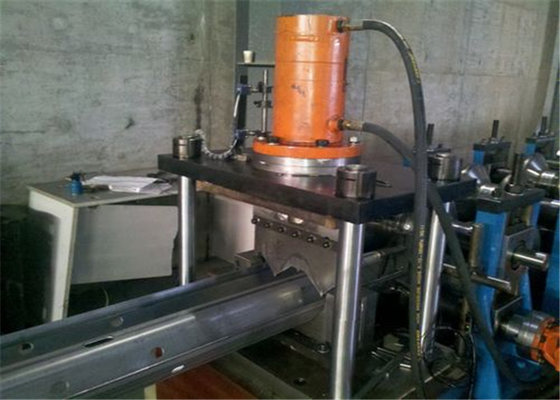 75mm Roller Axis Highway Guardrail Roll Forming Machine Three Waves Auto Control