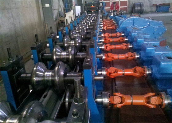 Two Waves Highway Guardrail Roll Forming Equipment 75mm Roller Axis GCR15 Roller