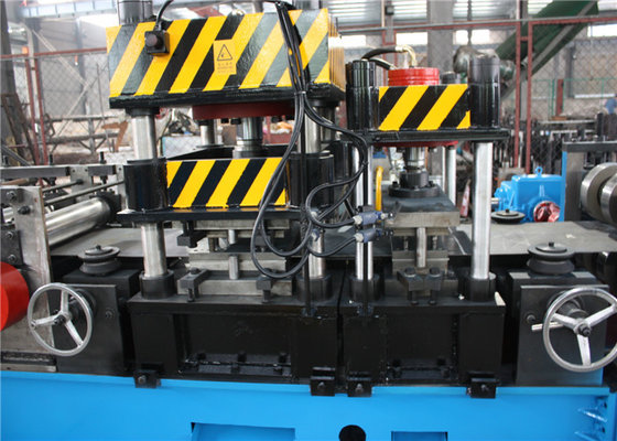 Bearing Steel Highway Guardrail Roll Forming Machine , 50HZ Steel Roll Forming Machine