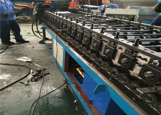 7 Rolls Door Frame Roll Forming Machine , 20m/ min Steel Door Frame Machinery