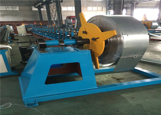 Hydraulic Cutting Door Frame Roll Forming Machine , 12kw Door Frame Making Machine