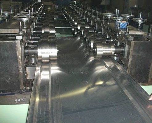 Noise Barrier Wall Cold Roll Forming Machine 50KW , Aluminum Roll Forming Machines