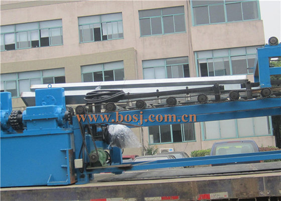GCR12 Steel Silo Roll Forming Machine , AC Motor Pipe Making Machine PLC Control