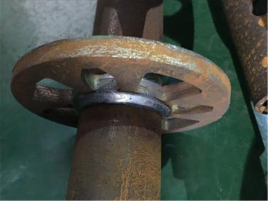 Sheet Roll Forming Machine Galvanized Ringlock Scaffolding Base Collar Welding Machine
