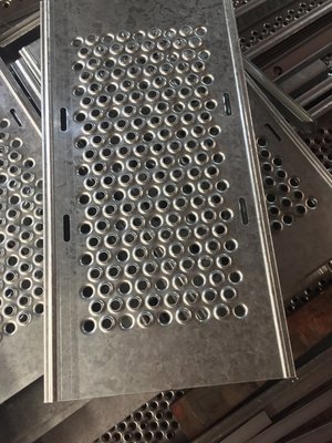 Construction Scaffold Plank Anti skid walkway Board / Sheet Roll Forming Machine