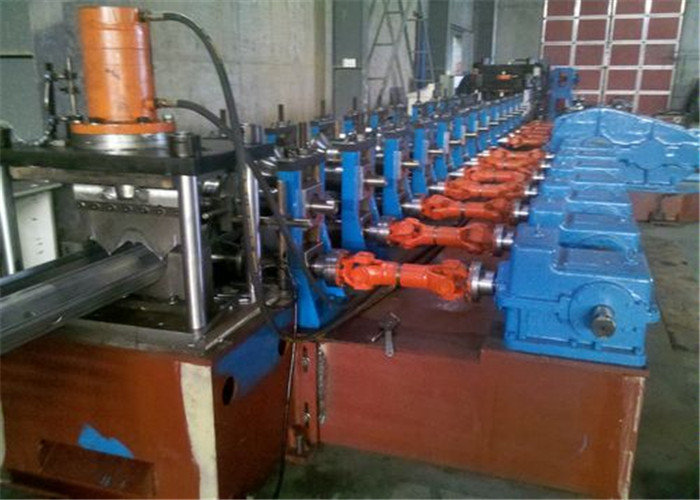 Double Sided Wall Panel Roll Forming Machine 65 KW 4mm Plate For Guardrail System