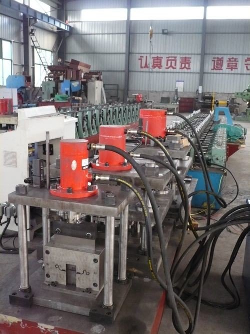 Galvanized Steel Door Frame Roll Forming Machine 20KW 415V 30 Stations With CE