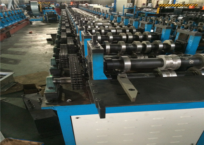 12m/min Shutter Roll Forming Machine , Channel Rolling Machine Hydaulic Punching