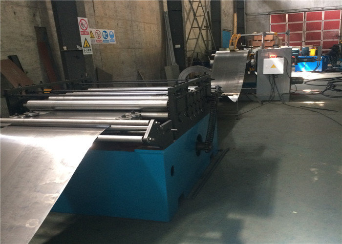 5.5 KW Storage Rack Roll Forming Machine , Roller Forming Machine Manual Uncoiler